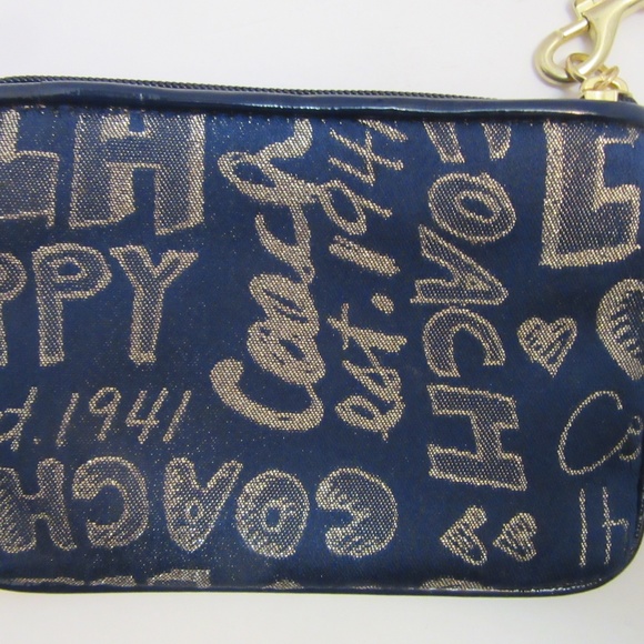 Coach | Bags | Coach Poppy Story Patch Glam Wristlet | Poshmark